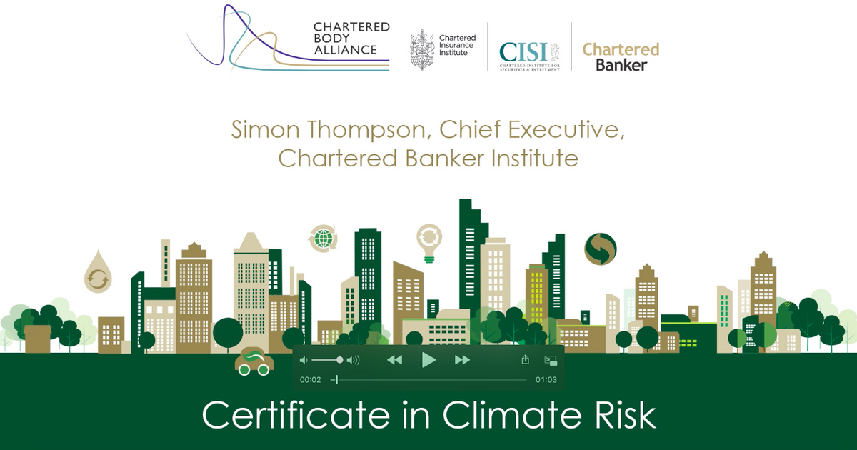 CBI | Simon Thompson - Certificate in Climate Risk launch