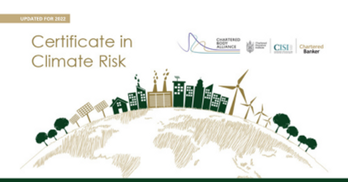 CBI | Certificate in Climate Risk